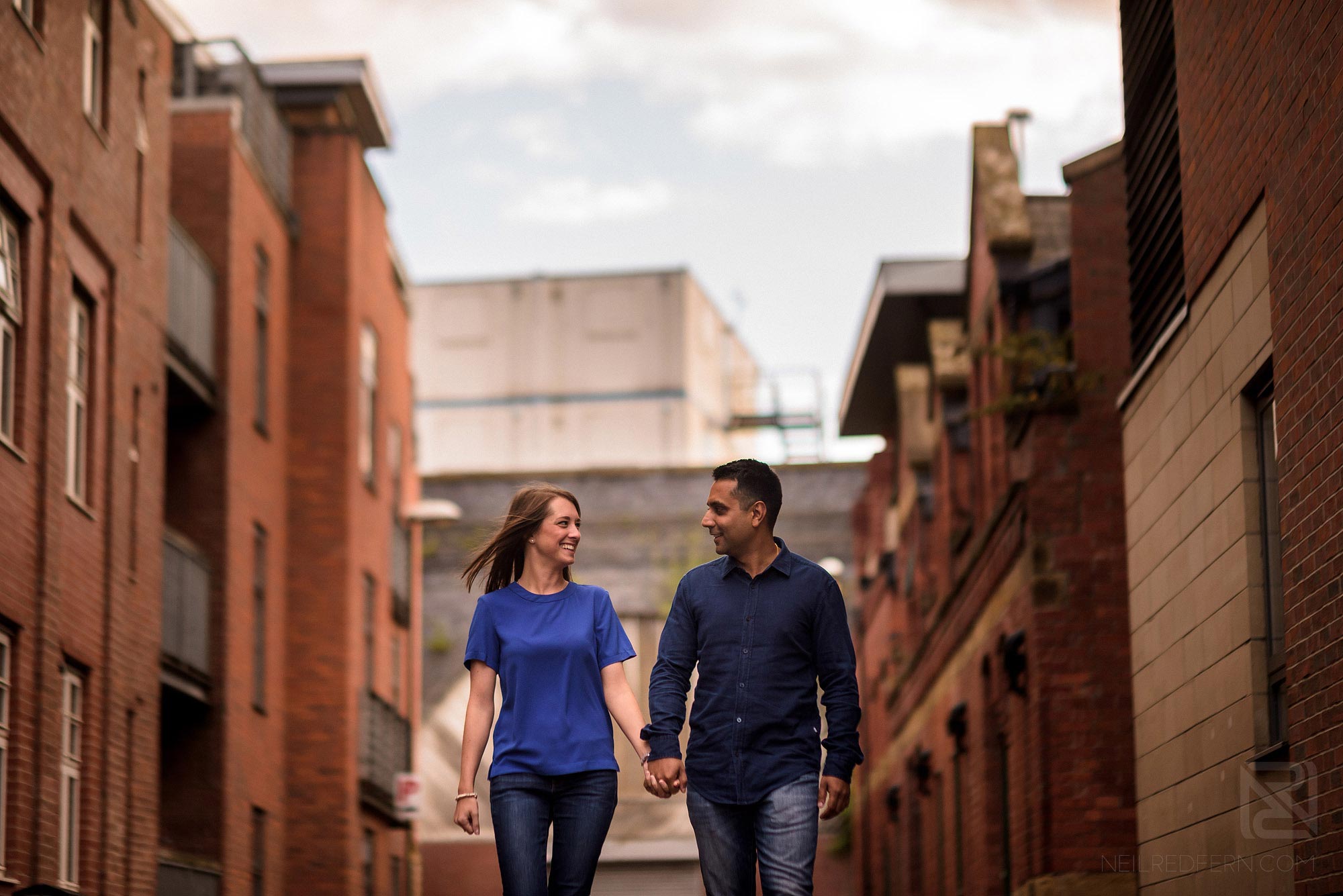 Manchester city centre engagement shoot